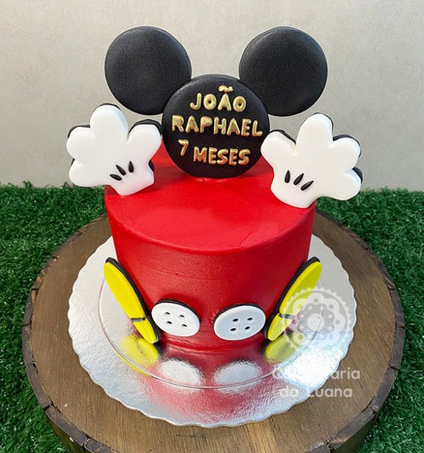 Bolo Tema Mickey - Confeitaria da Luana Bolo Tema Mickey